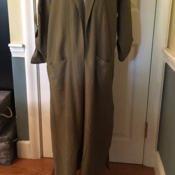 Zara | Jackets & Coats | Nwt Zara Army Green Duster | Poshmark